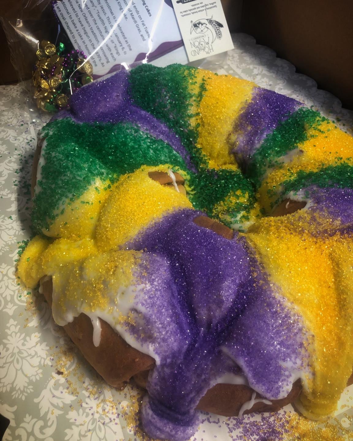 Mardi Gras King Cake | The Hound & The Moon Bakery LLC